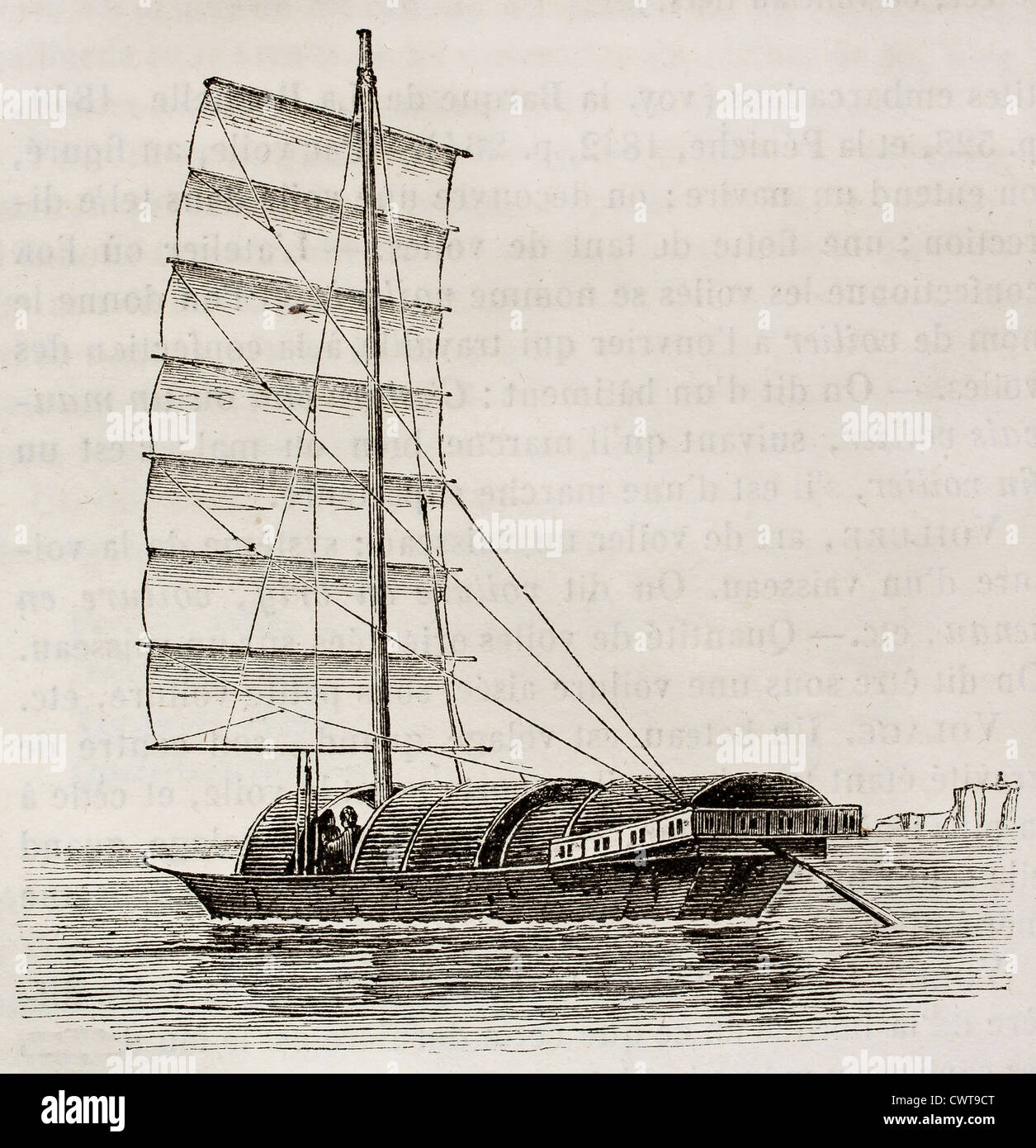 Chinese junk illustration hi-res stock photography and images - Alamy
