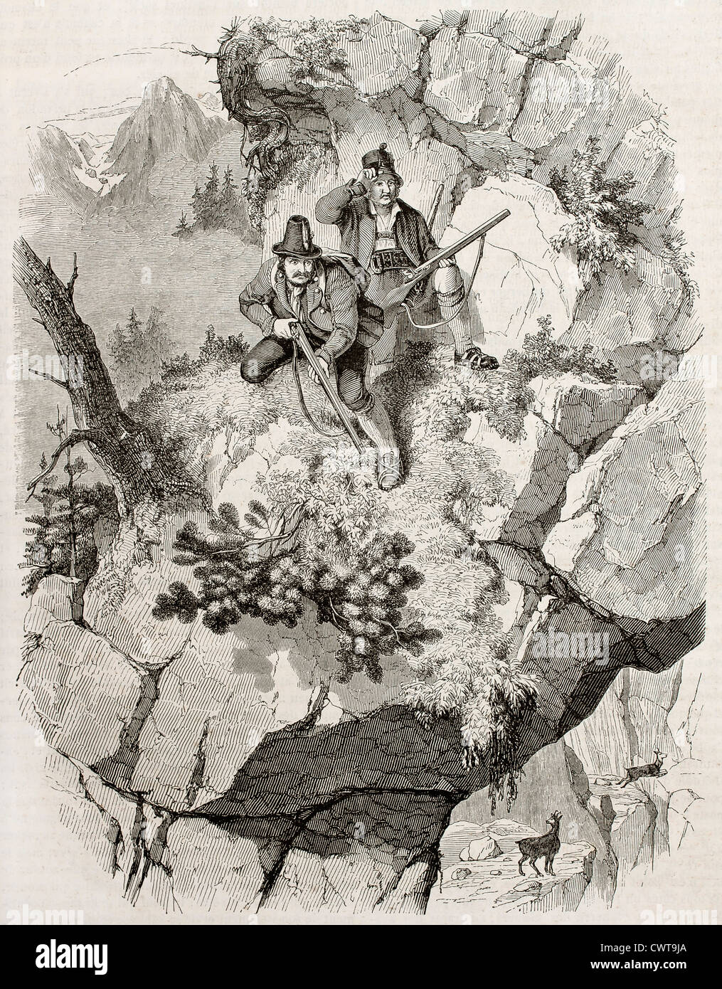 Hunters of the alps hi-res stock photography and images - Alamy