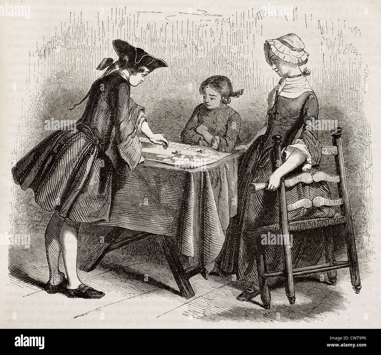 Playing game of the goose Stock Photo - Alamy