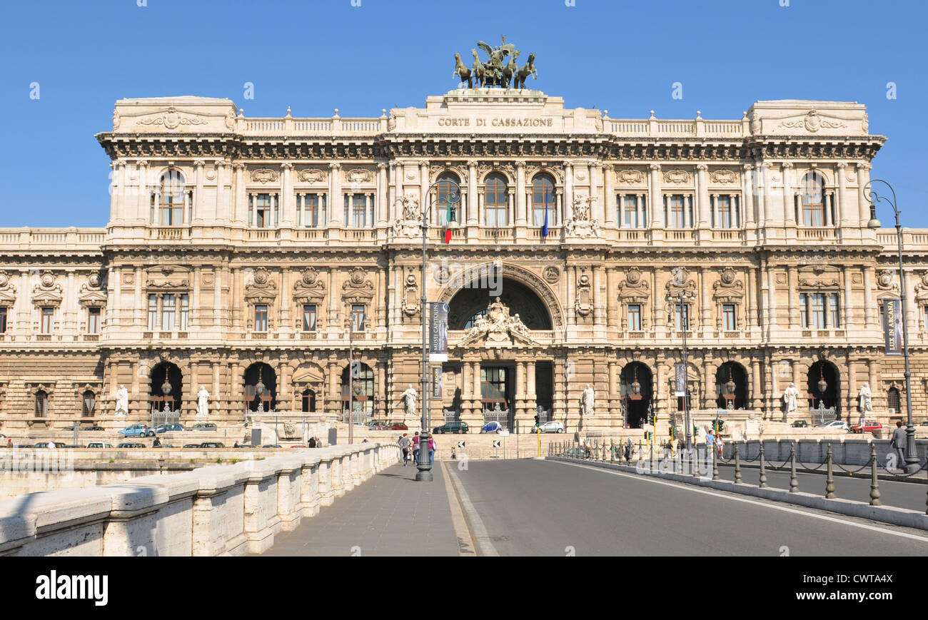 The Architectural detail of the Palace of Justice, the seat of the ...
