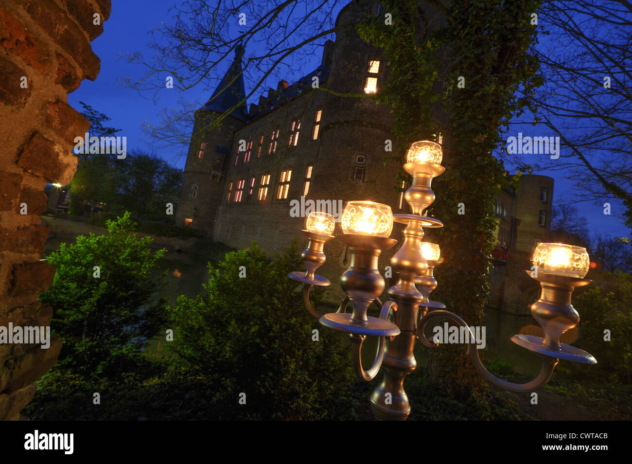 Castle window at night hi-res stock photography and images - Alamy
