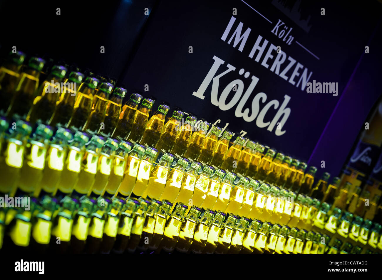 Rows of beer bottles Stock Photo - Alamy