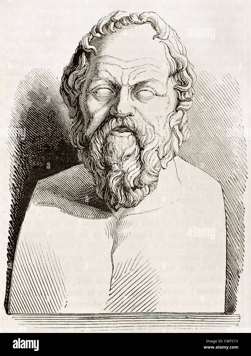 Bust of socrates hi-res stock photography and images - Alamy