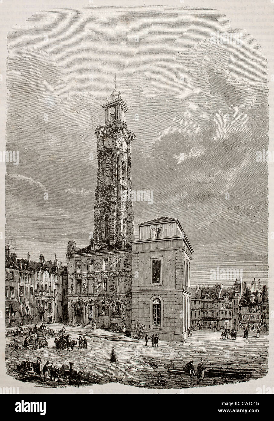 Valenciennes belfry, France Stock Photo - Alamy
