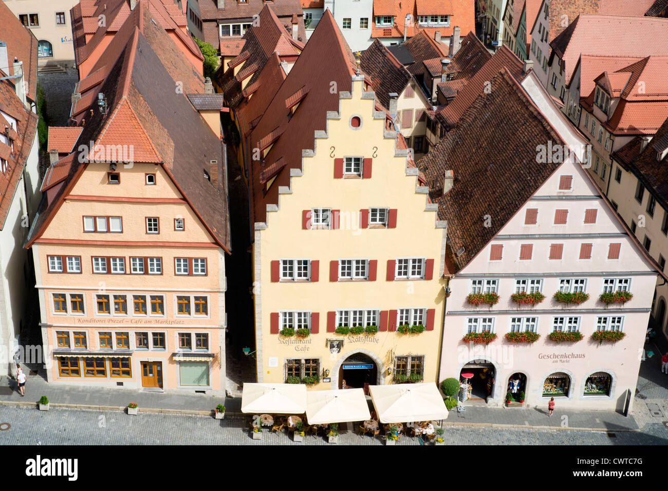 Rothenburg ob der Tauber medieval town in Bavaria Germany Stock Photo ...