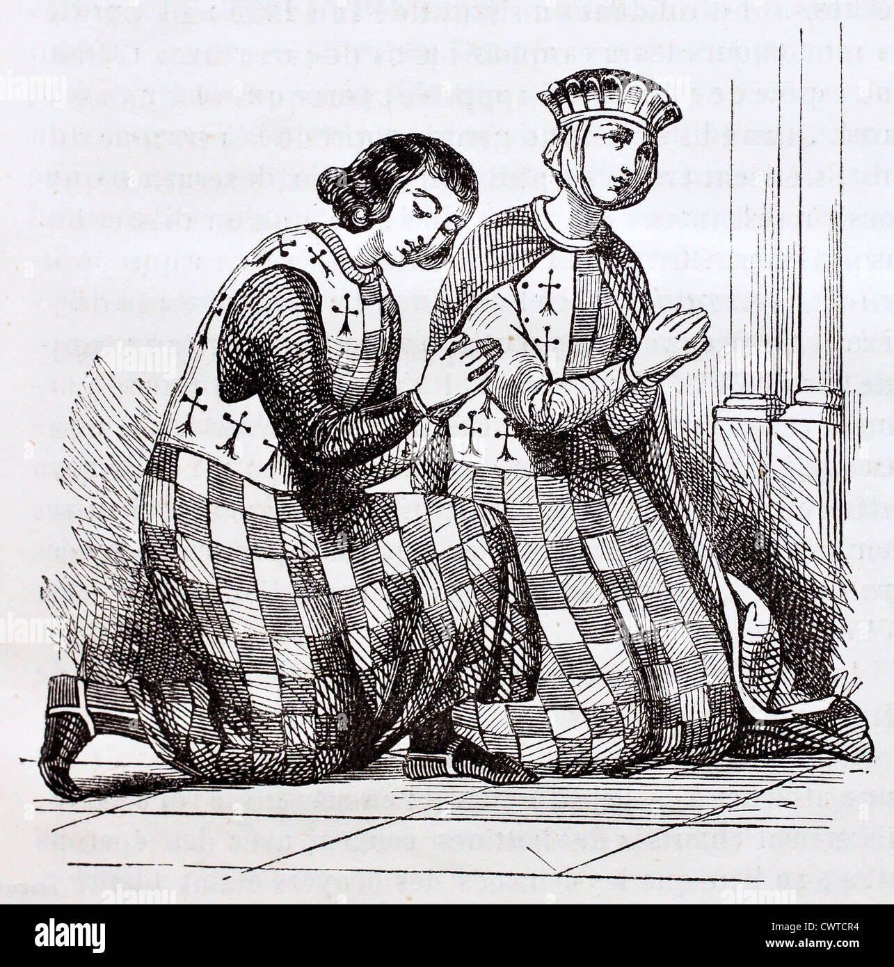 Prayer praying medieval hi-res stock photography and images - Alamy