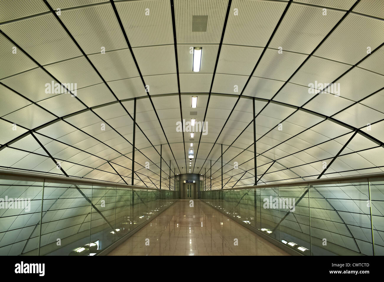 Futuristic interior. Metro subway. Future. Germany, Hamburg Stock Photo ...