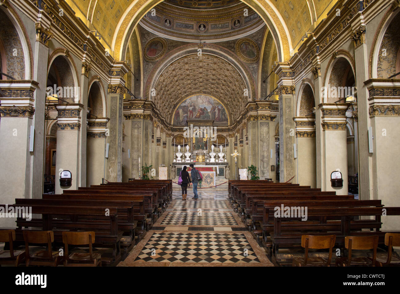 Italy, Lombardy, Milan, Basilica San Satiro Stock Photo - Alamy