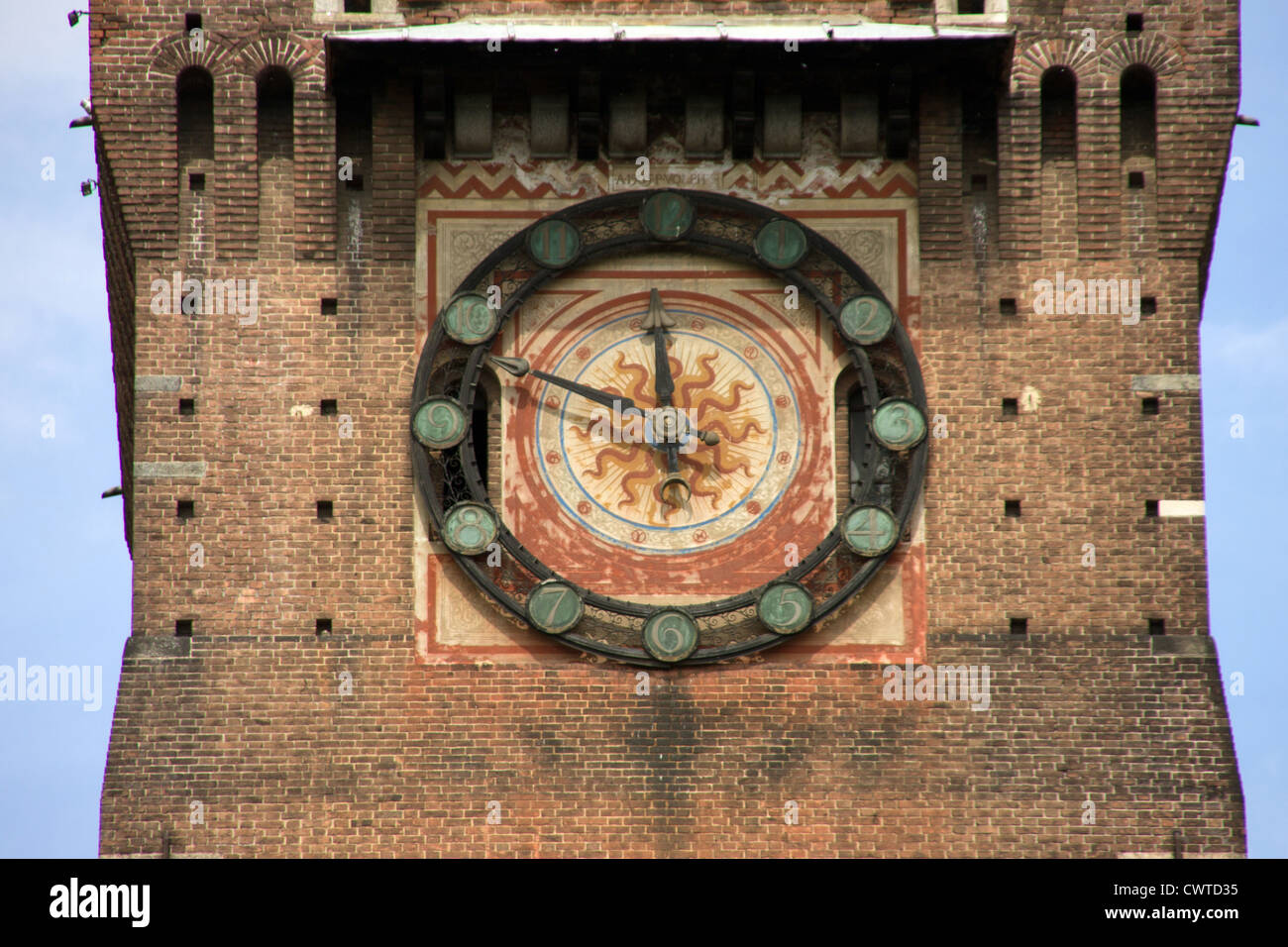 Clock tower milan italy hi-res stock photography and images - Alamy
