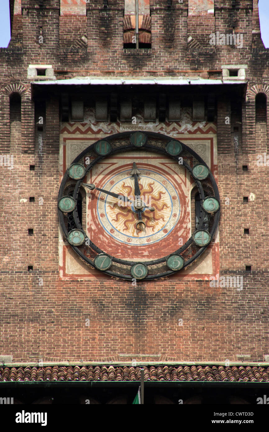 Clock tower milan italy hi-res stock photography and images - Alamy