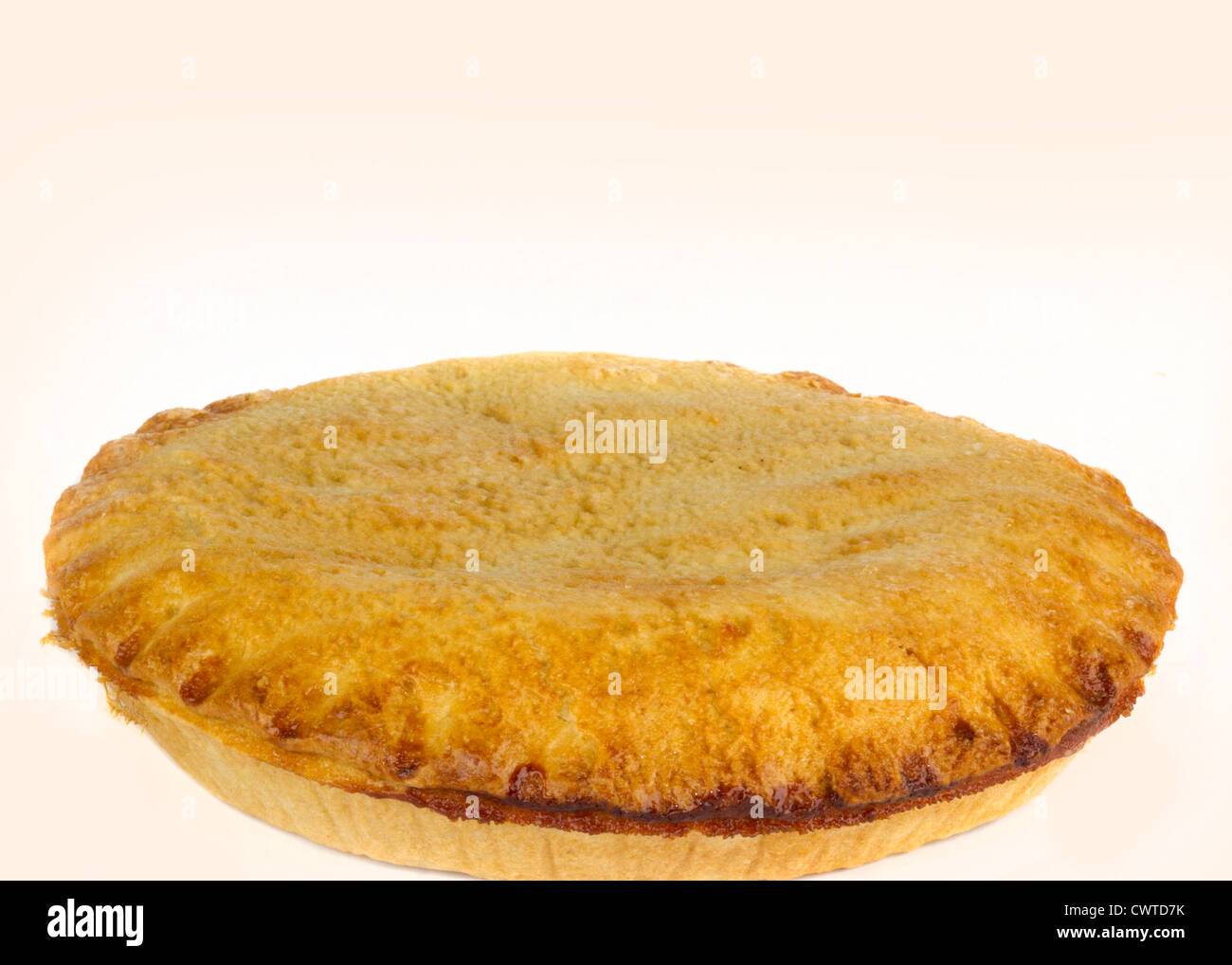 Apple pie isolated on a white background Stock Photo - Alamy