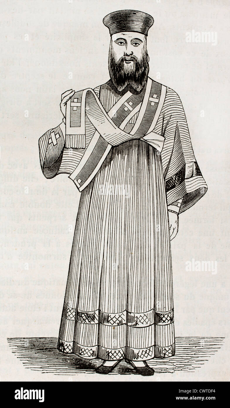 Jesuit Priest Costume Drawing