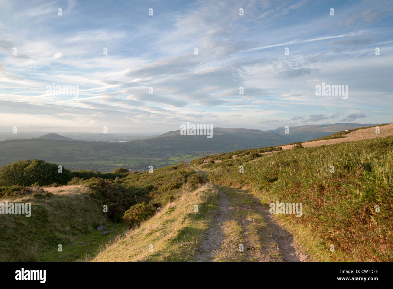 Evening Light on the Brecon Beacons Stock Photo - Alamy