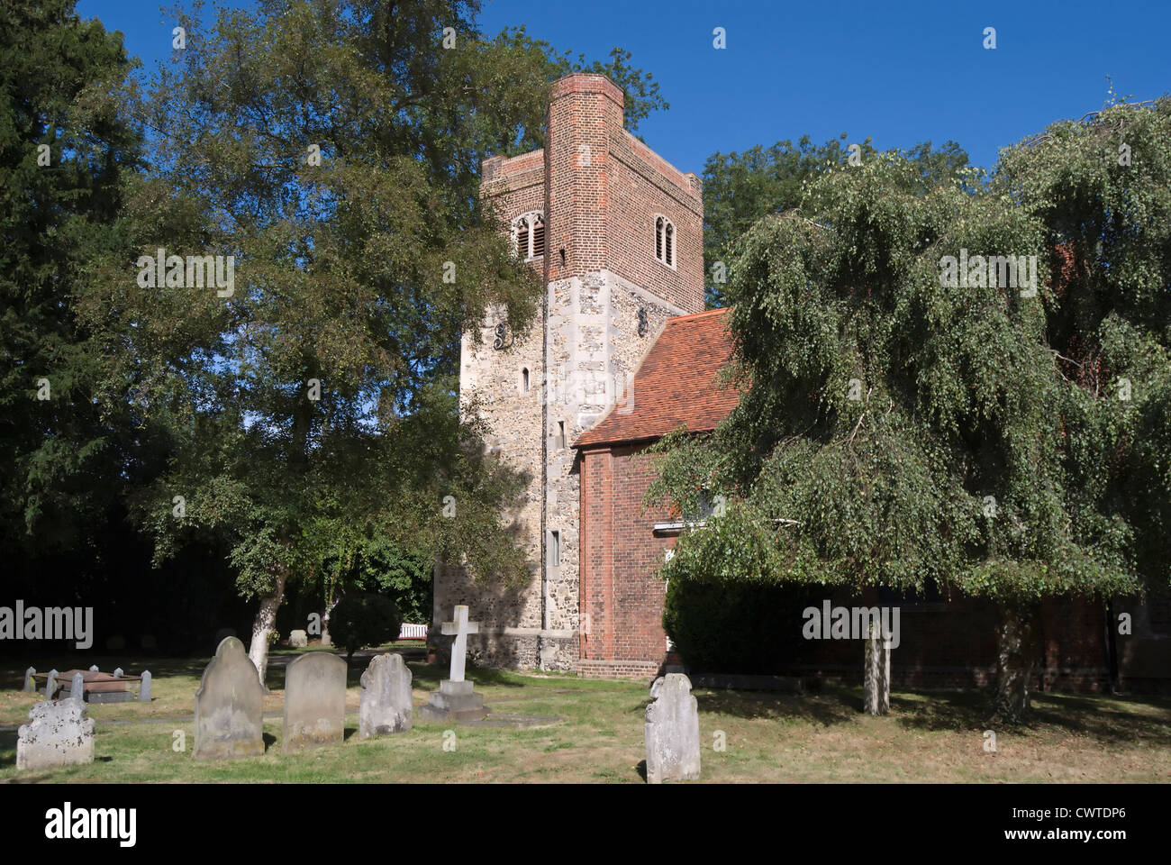 st dunstan's church, cranford, middlesex, england Stock Photo - Alamy