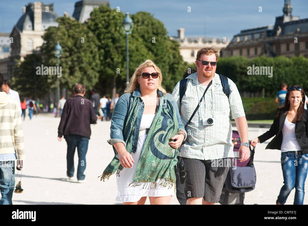 Overweight young couple Stock Photo - Alamy
