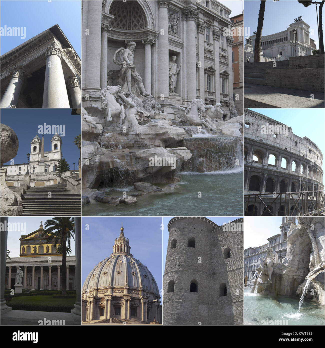 Rome. Photographic college of its most important monuments Stock Photo ...