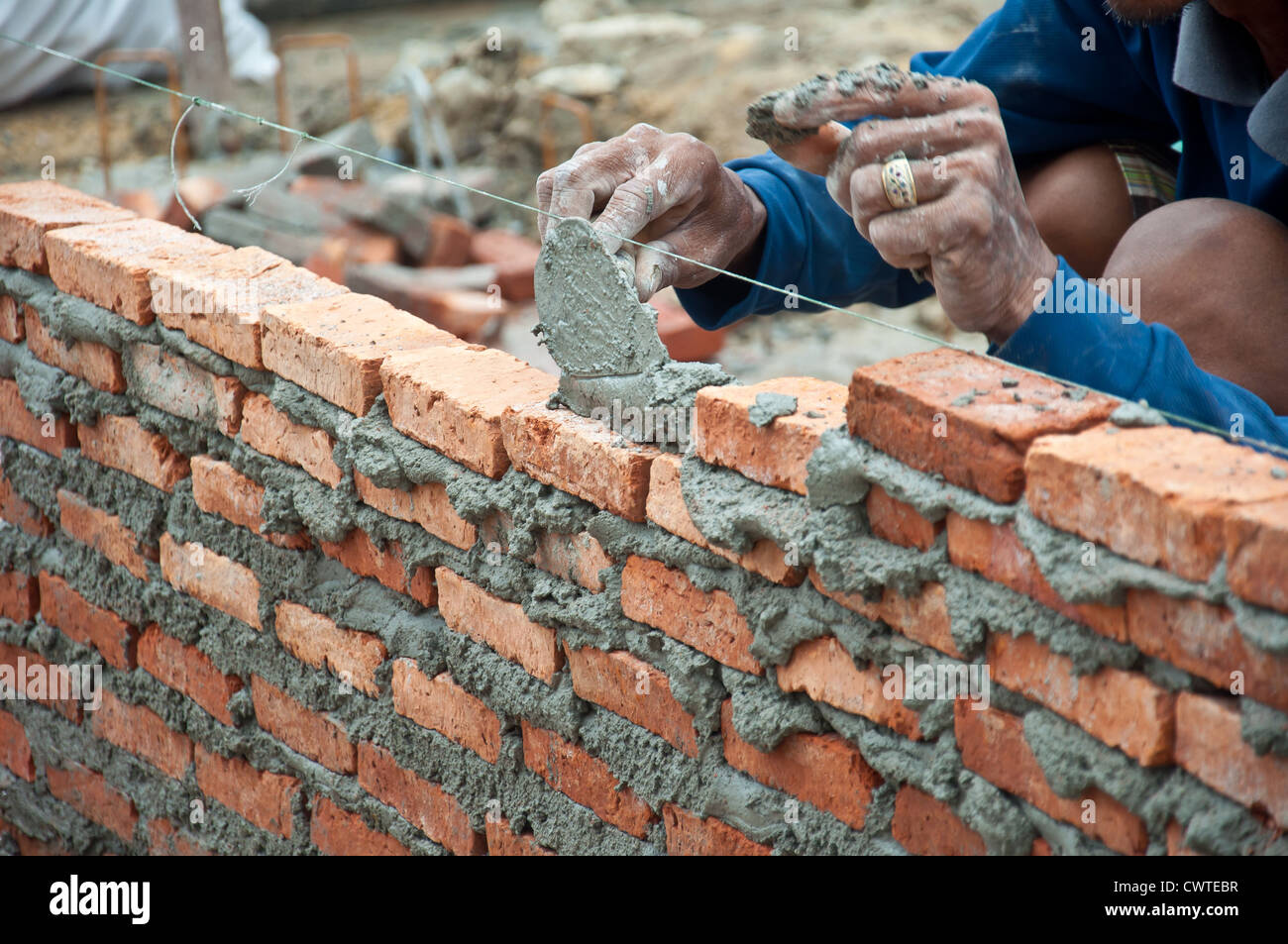 hand for construction for wall Stock Photo - Alamy