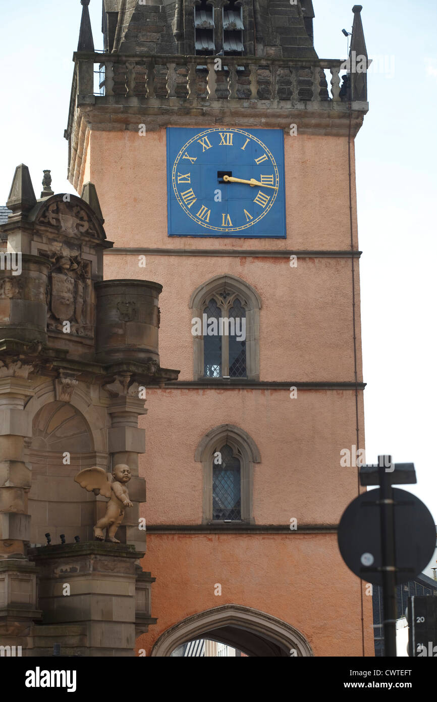The Tron Clock,Trongate Merchant City Area, Glasgow Stock Photo - Alamy