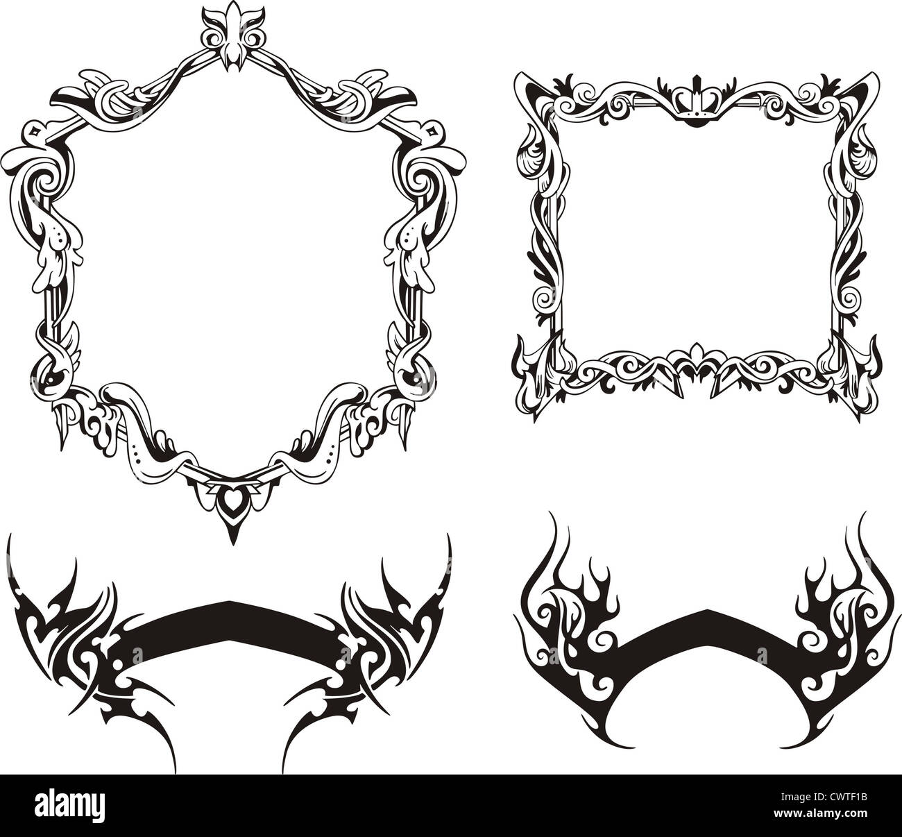 Frames ribbons Cut Out Stock Images & Pictures - Alamy