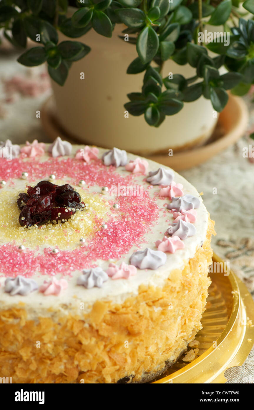 Vintage birthday cake hi-res stock photography and images - Alamy