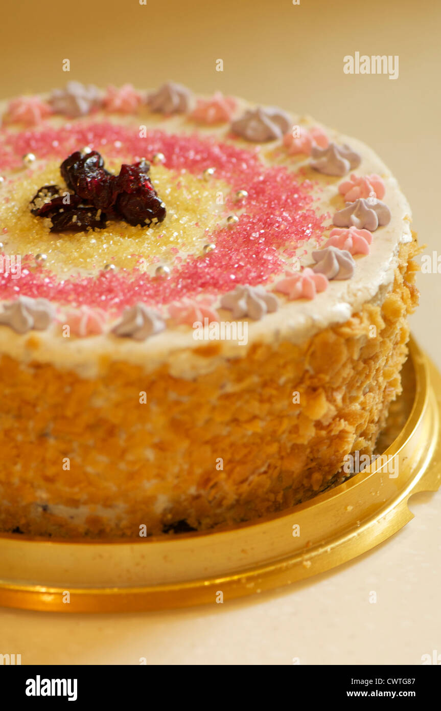 handmade filbert cake shot in a close up scene Stock Photo - Alamy