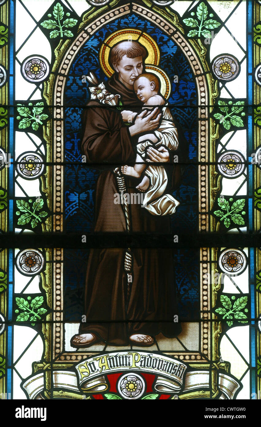 Saint Anthony of Padua Stock Photo - Alamy