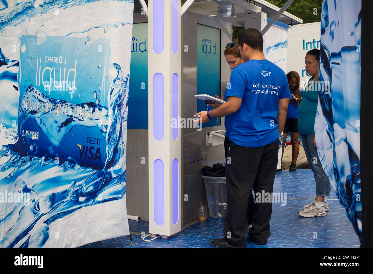 JPMorgan Chase promotes its refillable debit card, "Liquid" at the ...