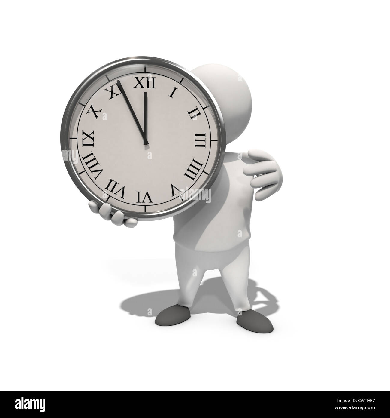 Anthropomorphic clock Cut Out Stock Images & Pictures - Alamy