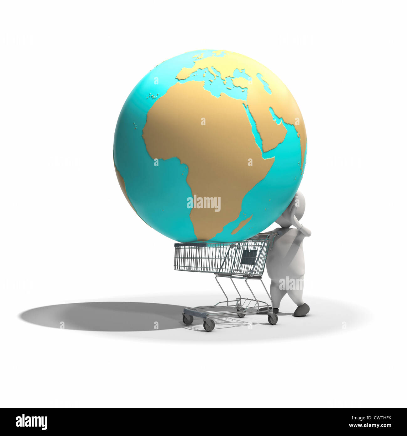 Shopping cart in nature hi-res stock photography and images - Alamy