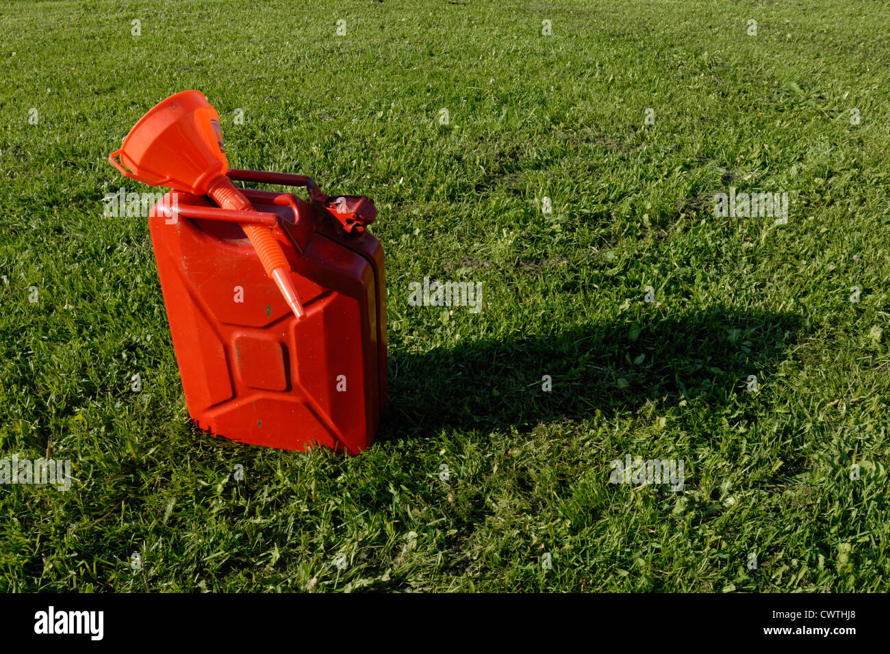 Red fuel canister Stock Photo - Alamy