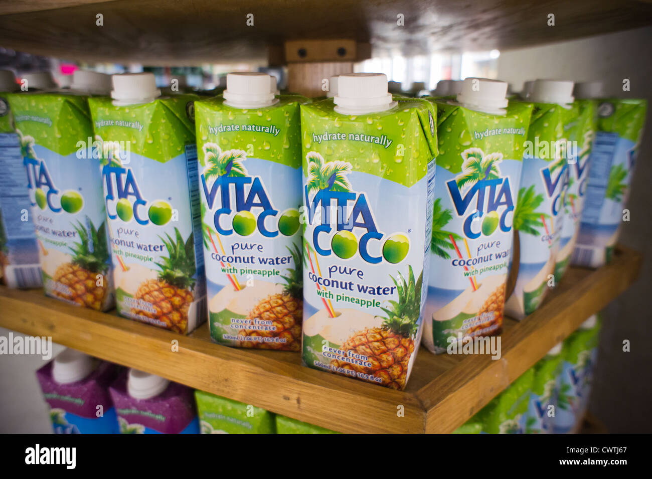 Containers of Vita Coco coconut water beverages are seen in a ...