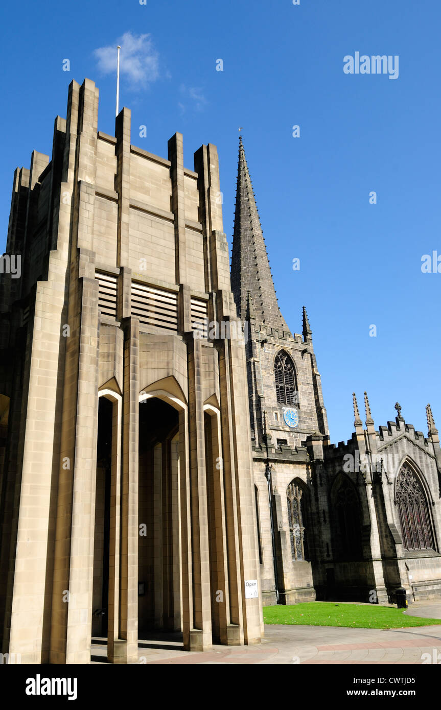 Sheffield Cathedral,St Peter and St Paul Stock Photo - Alamy
