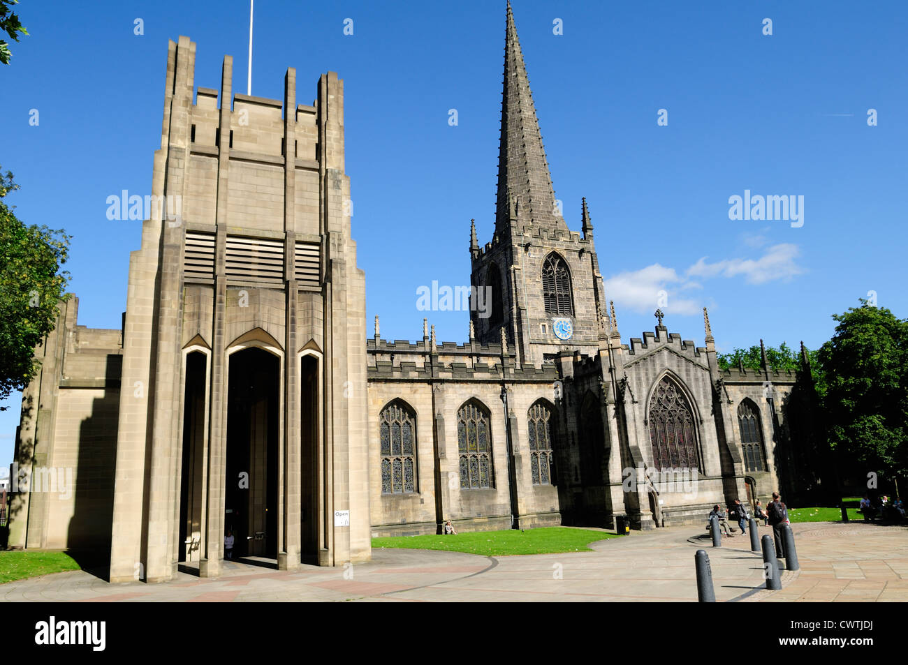 Sheffield Cathedral,St Peter and St Paul Stock Photo - Alamy