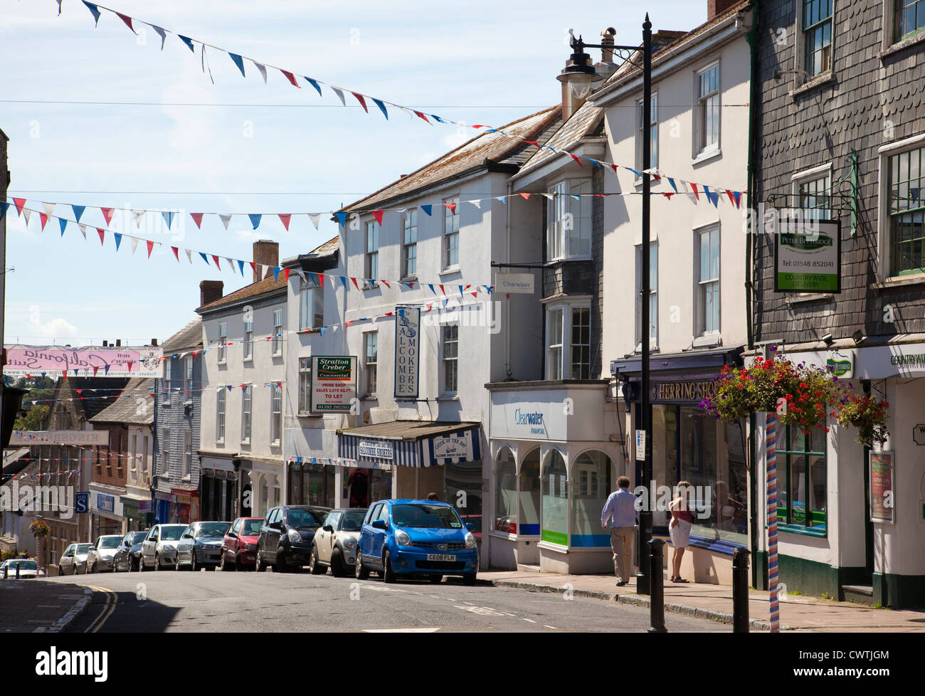 Kingsbridge, Fore Street, South Devon, England, United Kingdom Stock ...