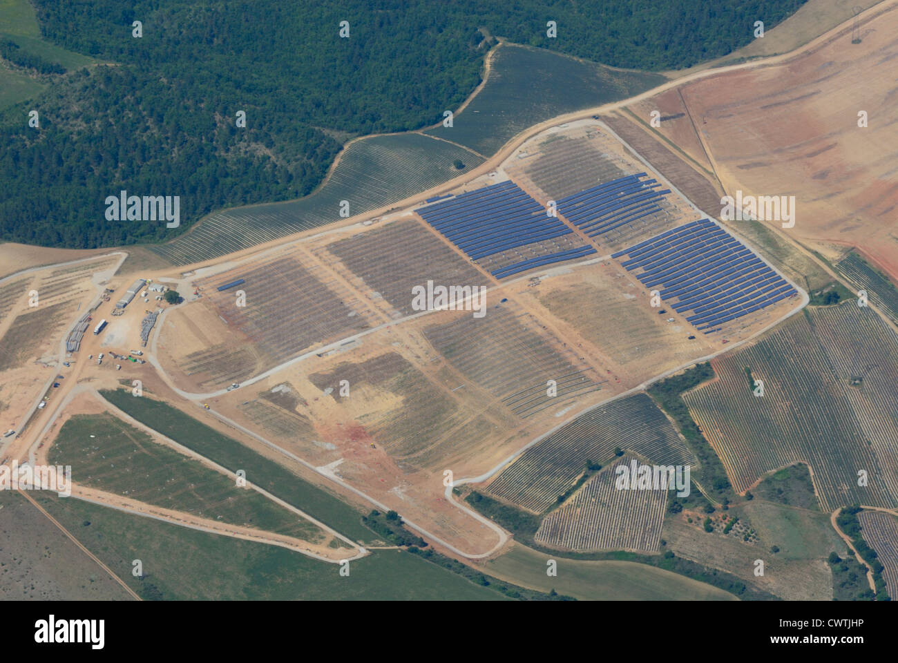 Photovoltaic park in les mees hi-res stock photography and images - Alamy