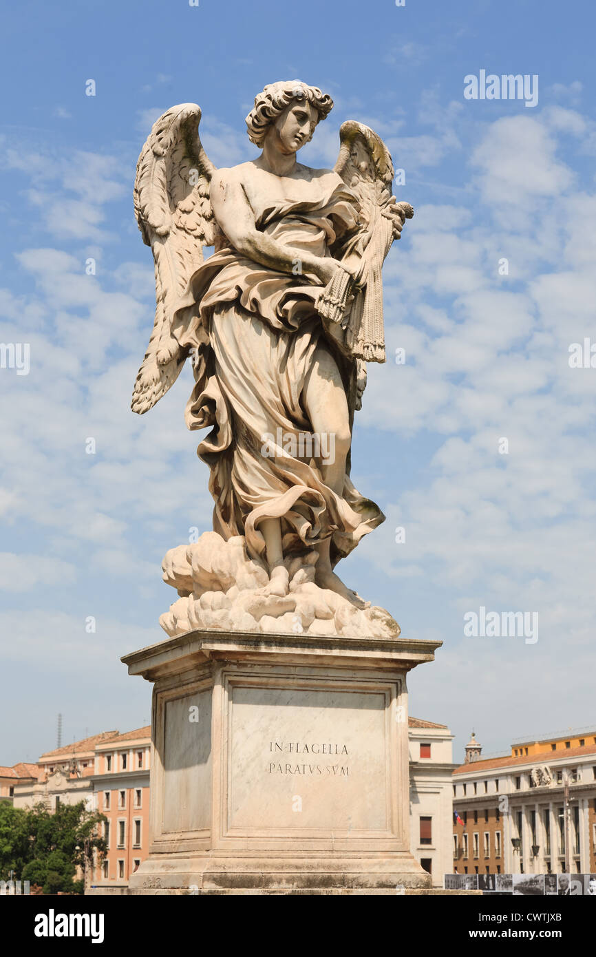 Angel on Sant Angelo Bridge Stock Photo - Alamy