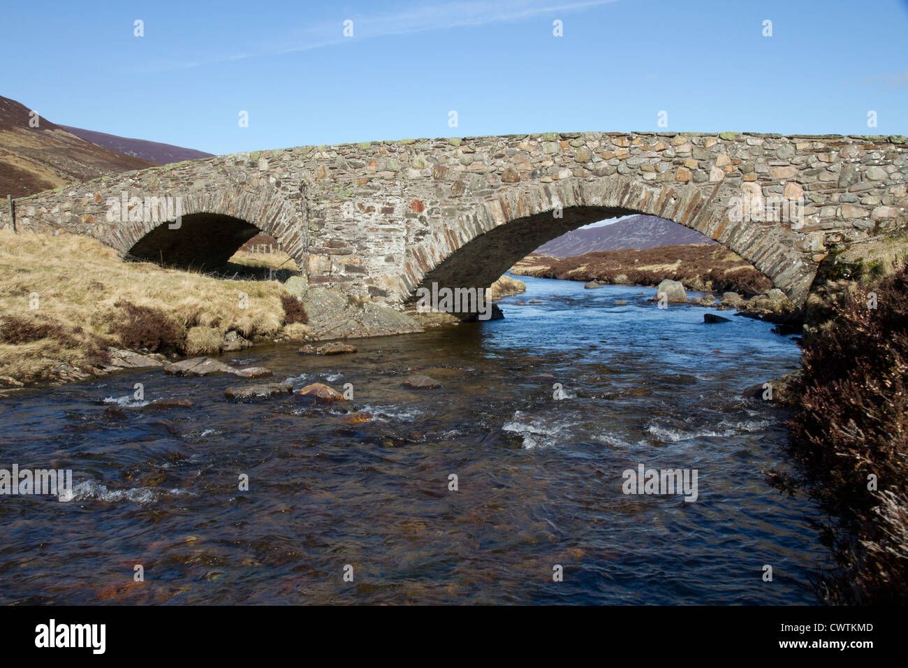 Bridge of Clunie Waters Braemar Stock Photo - Alamy