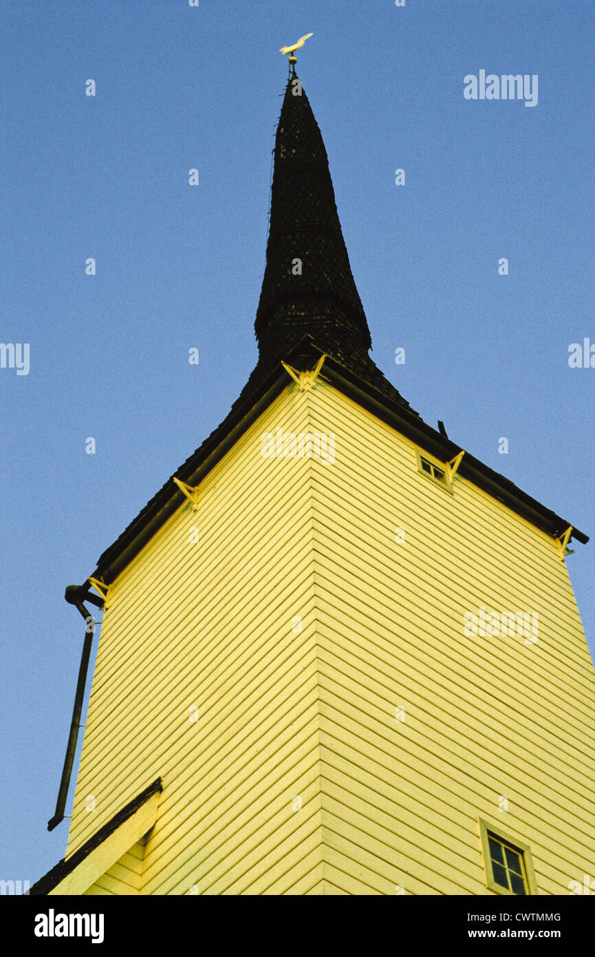 Steeple of Vora kyrka (Parish Church) in Vora-Maxmo, Finland Stock ...