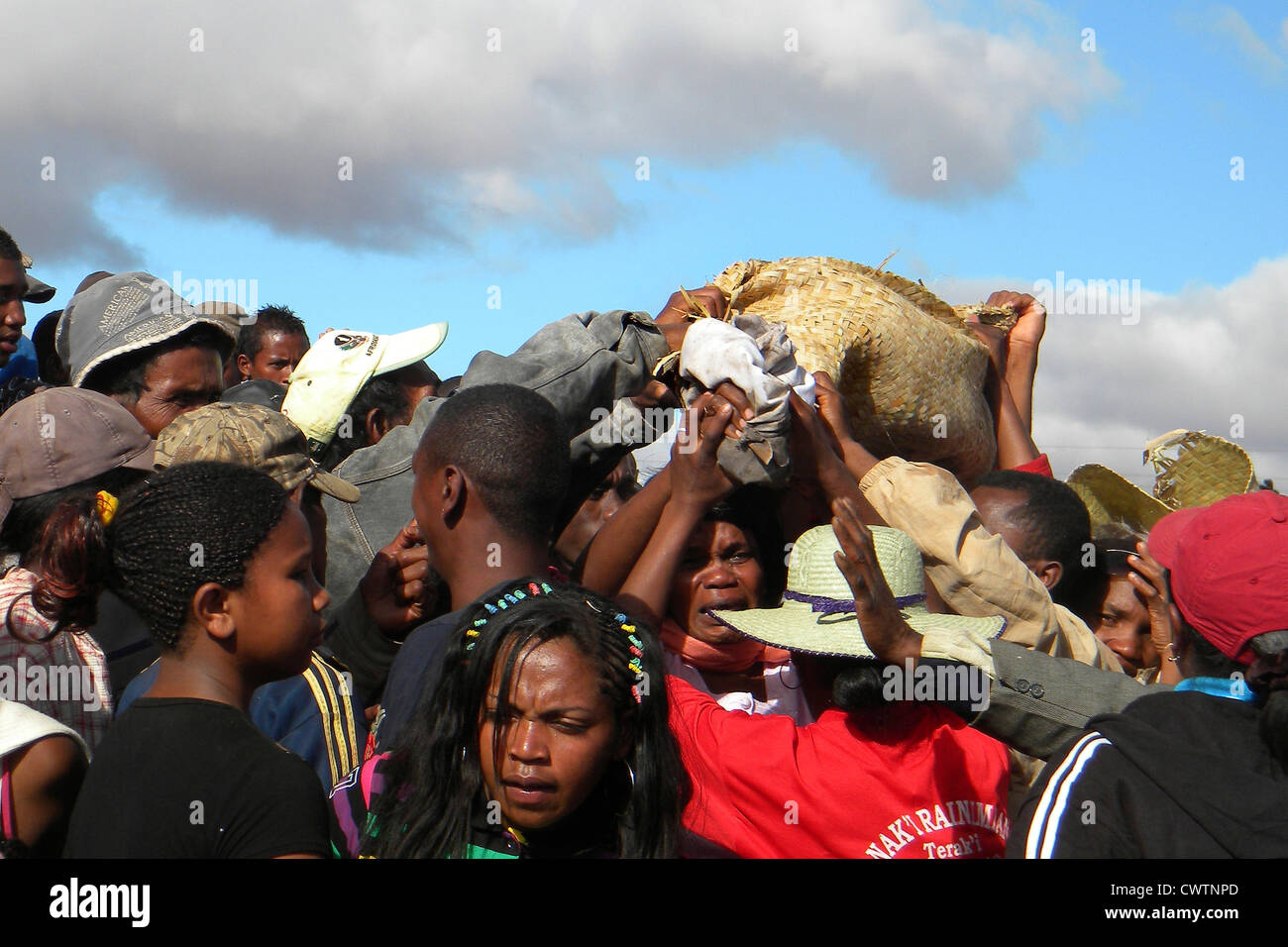 Madagascar, Antananarivo, Famadihama funeral cerimony Stock Photo - Alamy