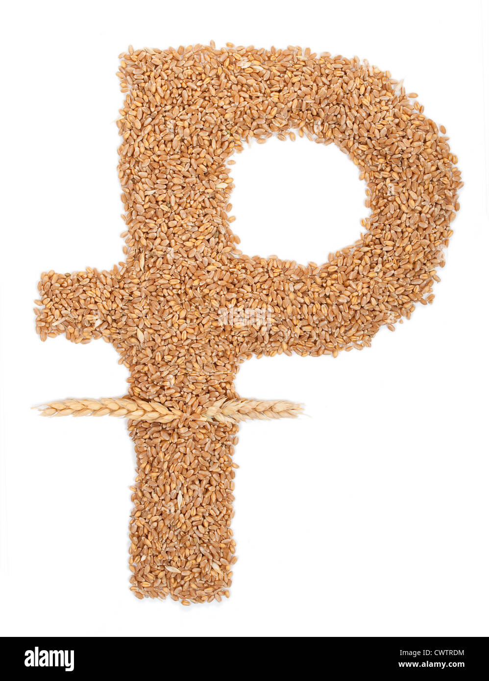 Heap ripe rye wheat Cut Out Stock Images & Pictures - Alamy