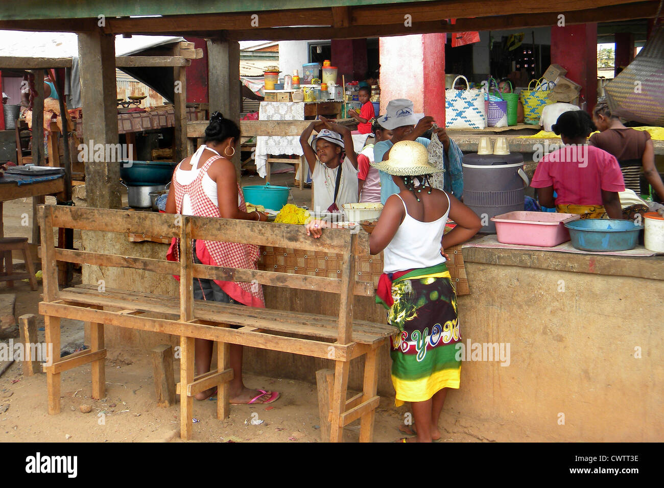 Madagascar, Antananarivo, local restaurant Stock Photo - Alamy