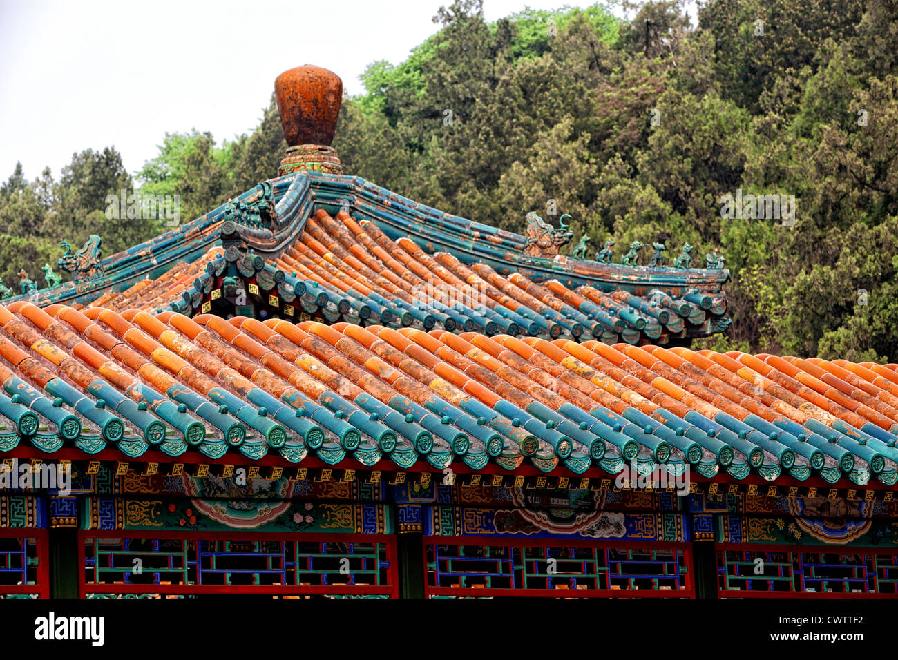 Rooftoprs of the Summer Palace. Beijing. China Stock Photo - Alamy
