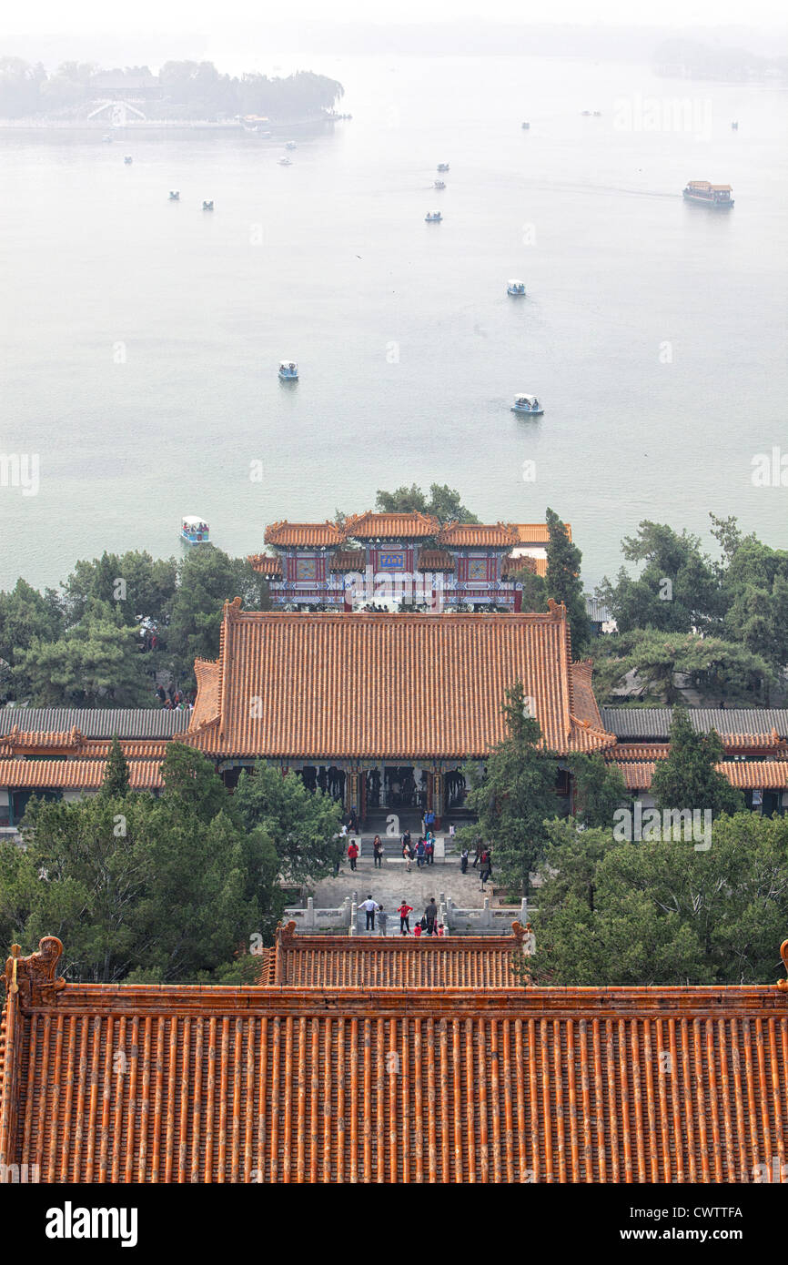 Rooftoprs of the Summer Palace. Beijing. China Stock Photo - Alamy