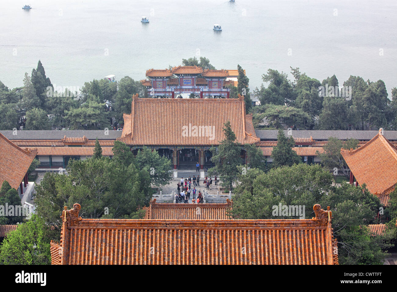 Rooftoprs of the Summer Palace. Beijing. China Stock Photo - Alamy