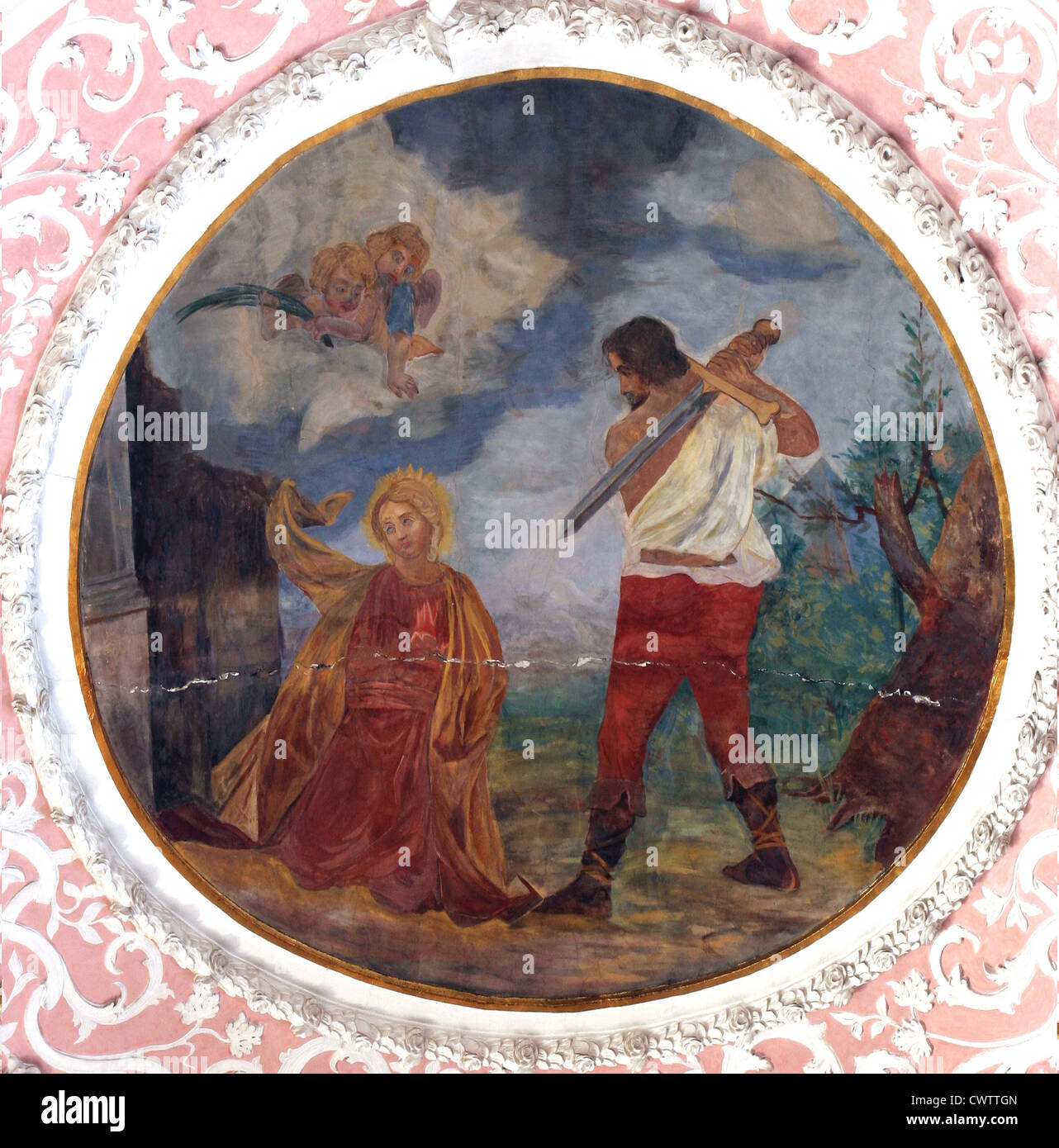 The Beheading of Saint Catherine of Alexandria Stock Photo - Alamy