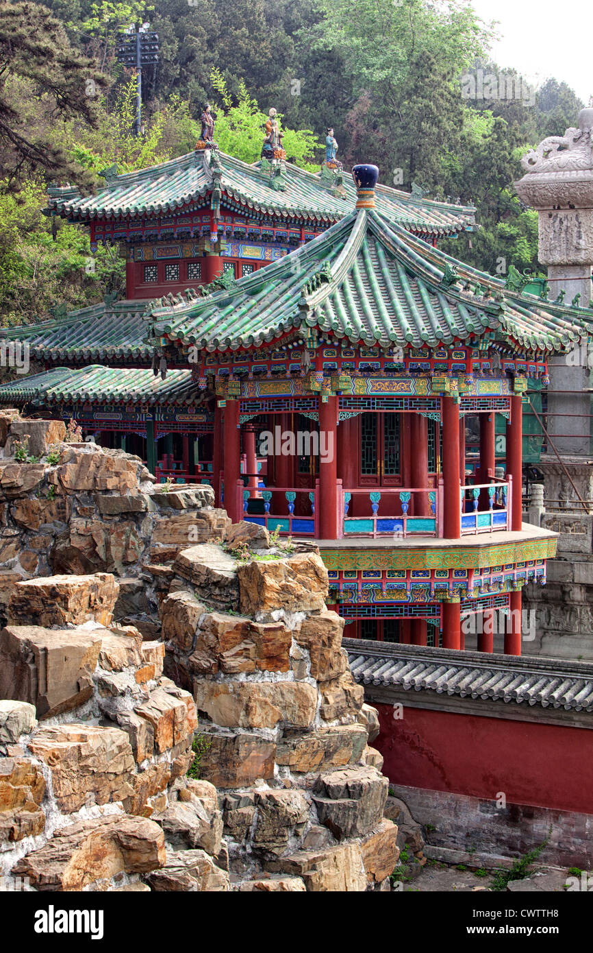 Rooftoprs of the Summer Palace. Beijing. China Stock Photo - Alamy