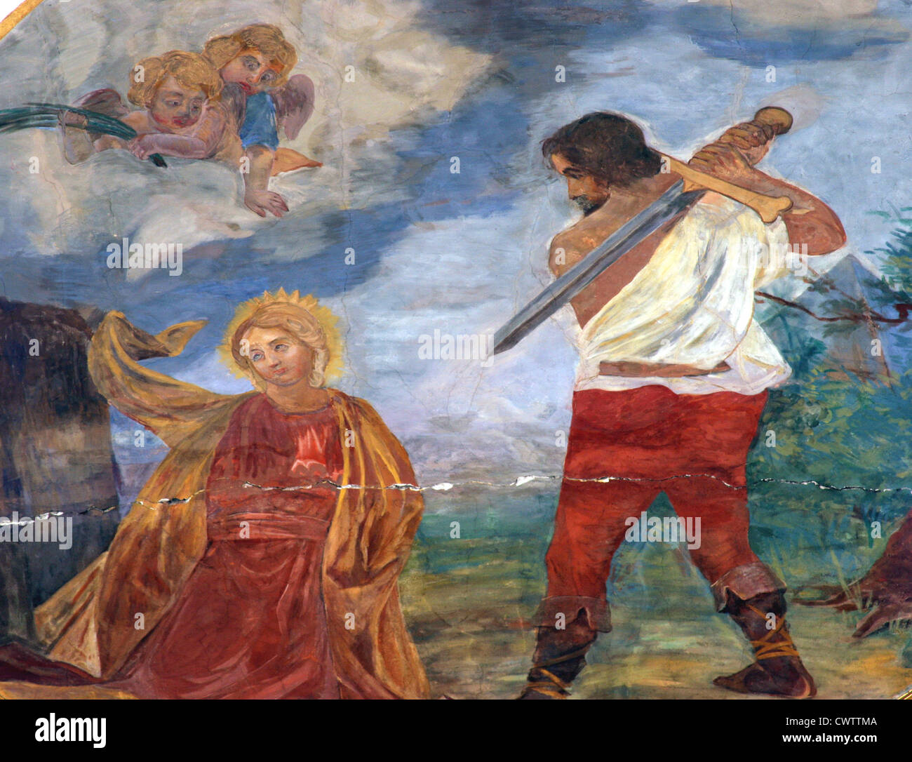 The Beheading of Saint Catherine of Alexandria Stock Photo - Alamy