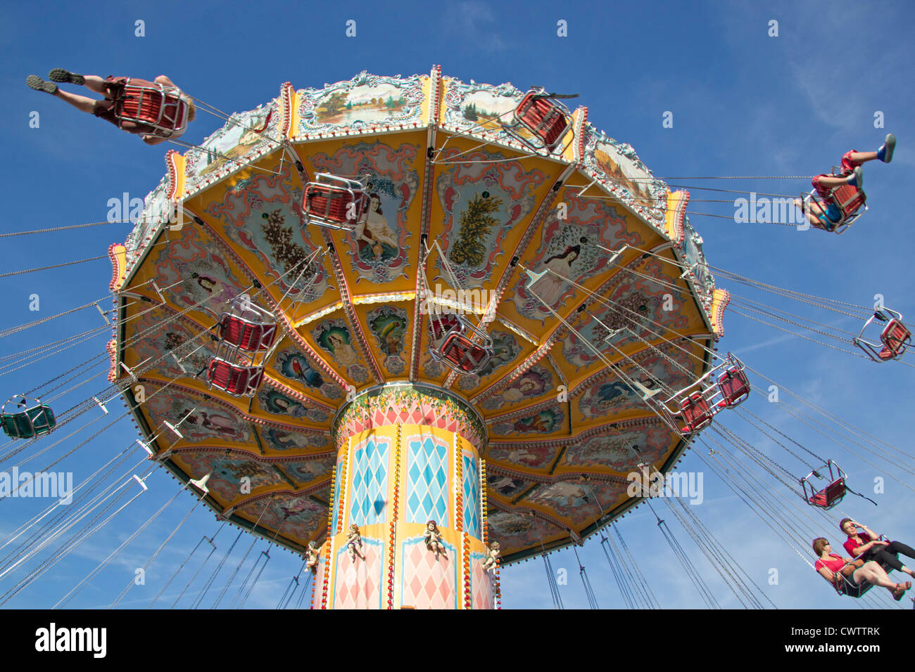 chairoplane, Hamburg Fair, Germany Stock Photo - Alamy