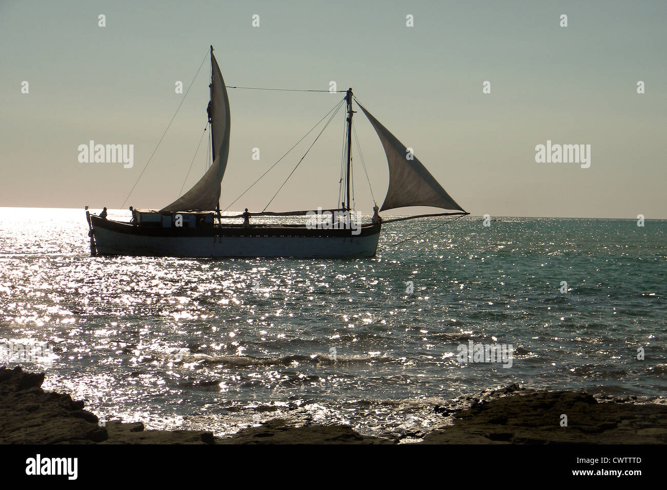 Madagascar, Indian ocean, Ifaty, traditional boat Stock Photo - Alamy