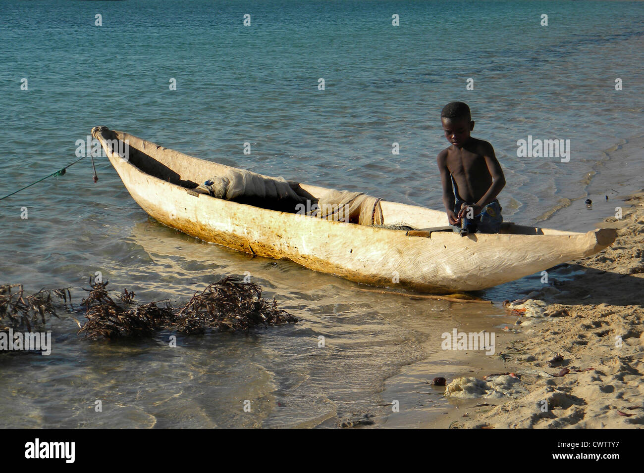 Madagascar, Indian ocean, Ifaty, traditional boat Stock Photo - Alamy